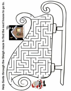 20 Laberintos imprimibles de Navidad | Bebeazul.top