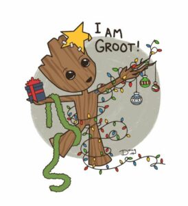 Christmas Baby Groot para imprimir | Bebeazul.top