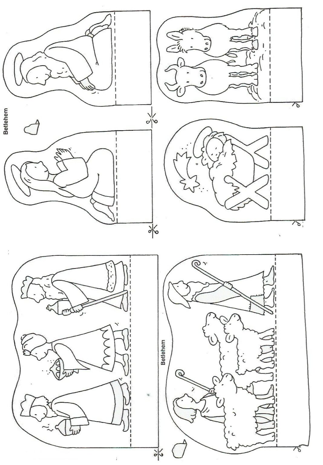 Belenes Recortables 27 Láminas para imprimir | Bebeazul.top