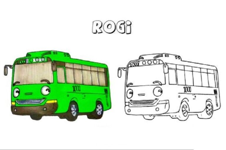 Tayo el pequeño autobús para Colorear | Bebeazul.top