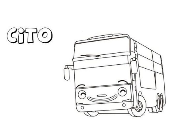 Tayo el pequeño autobús para Colorear | Bebeazul.top