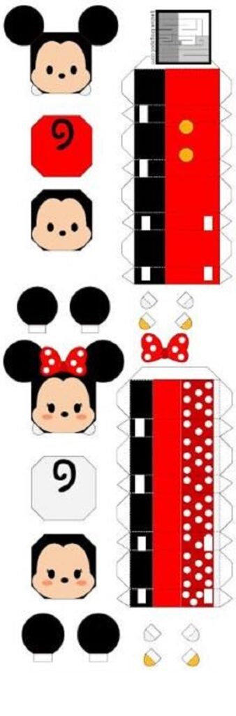 Minnie Mouse Paper Craft Toys | Bebeazul.top